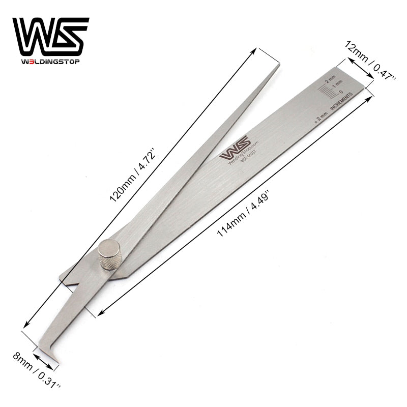 Welding Gauge - Pit Undercut Gauge 0-2mm tool – NDT Sales Australia