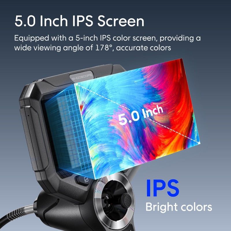 Borescope Inspection Camera - Articulating 4 -Way 360° Steerable Probe ...