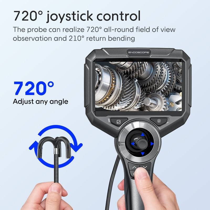 Borescope Inspection Camera - Articulating 4 -Way 360° Steerable Probe ...